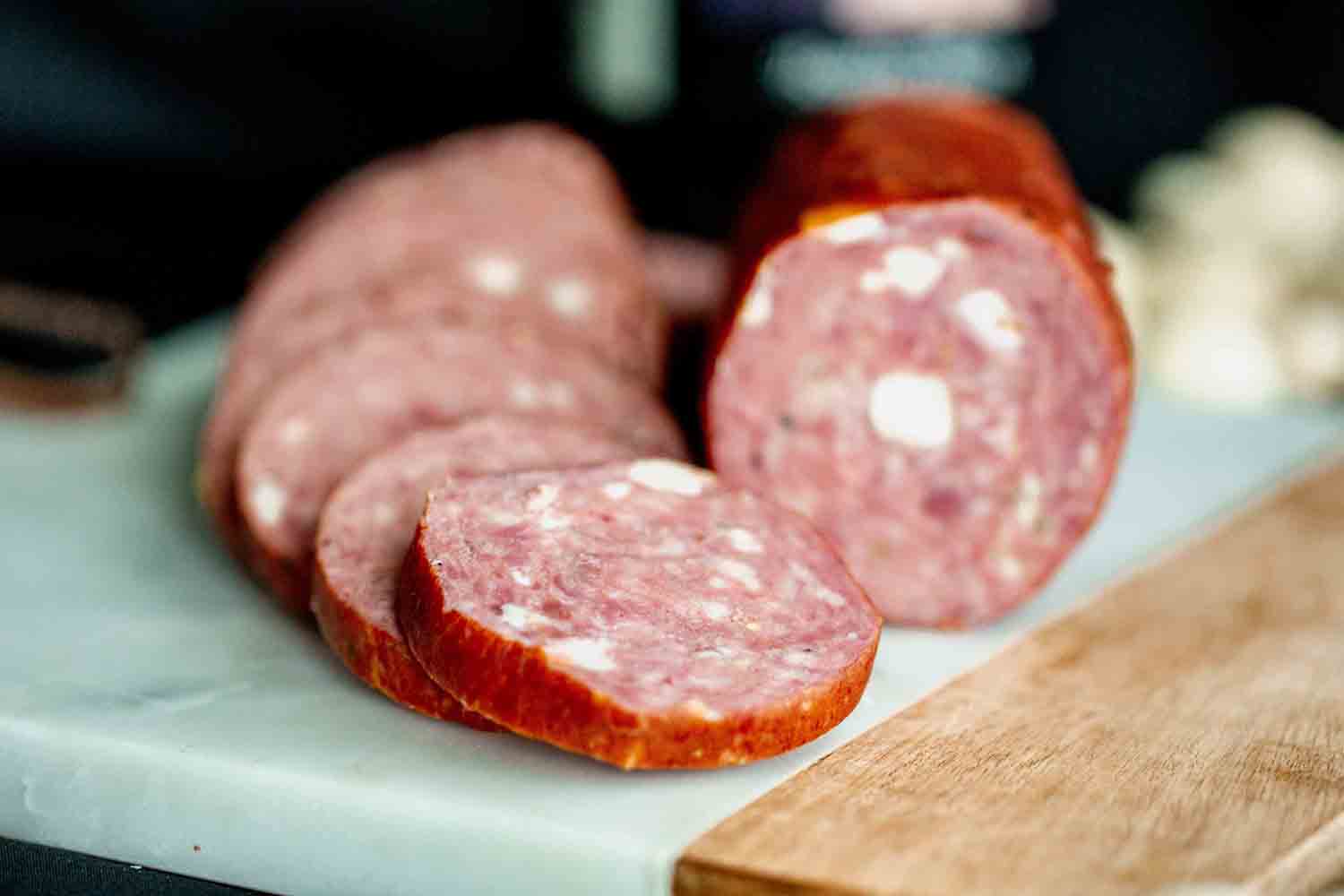 Pepperjack Cheese Summer Sausage – Flying M Beef